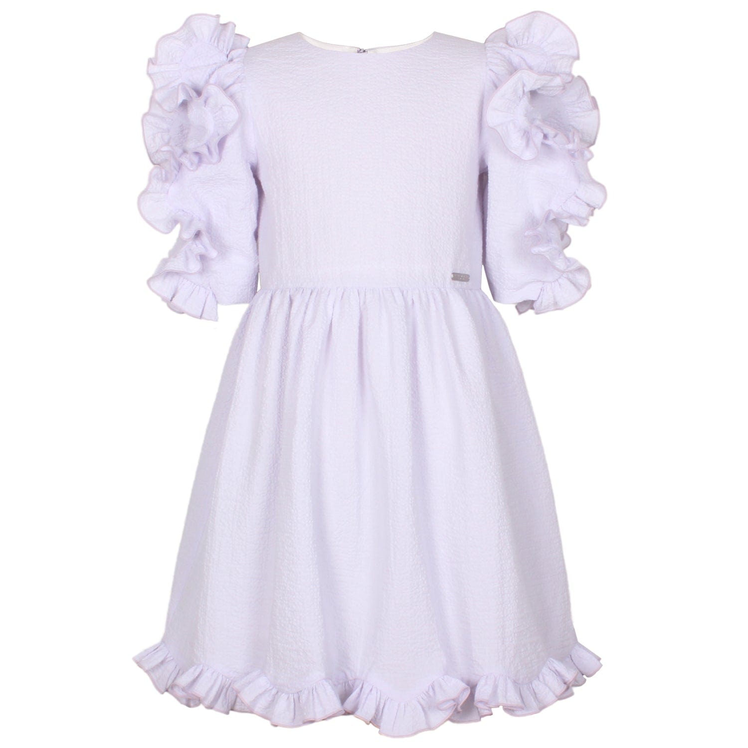 Jessie & James Girls Lilac Scallop Detailed Dress