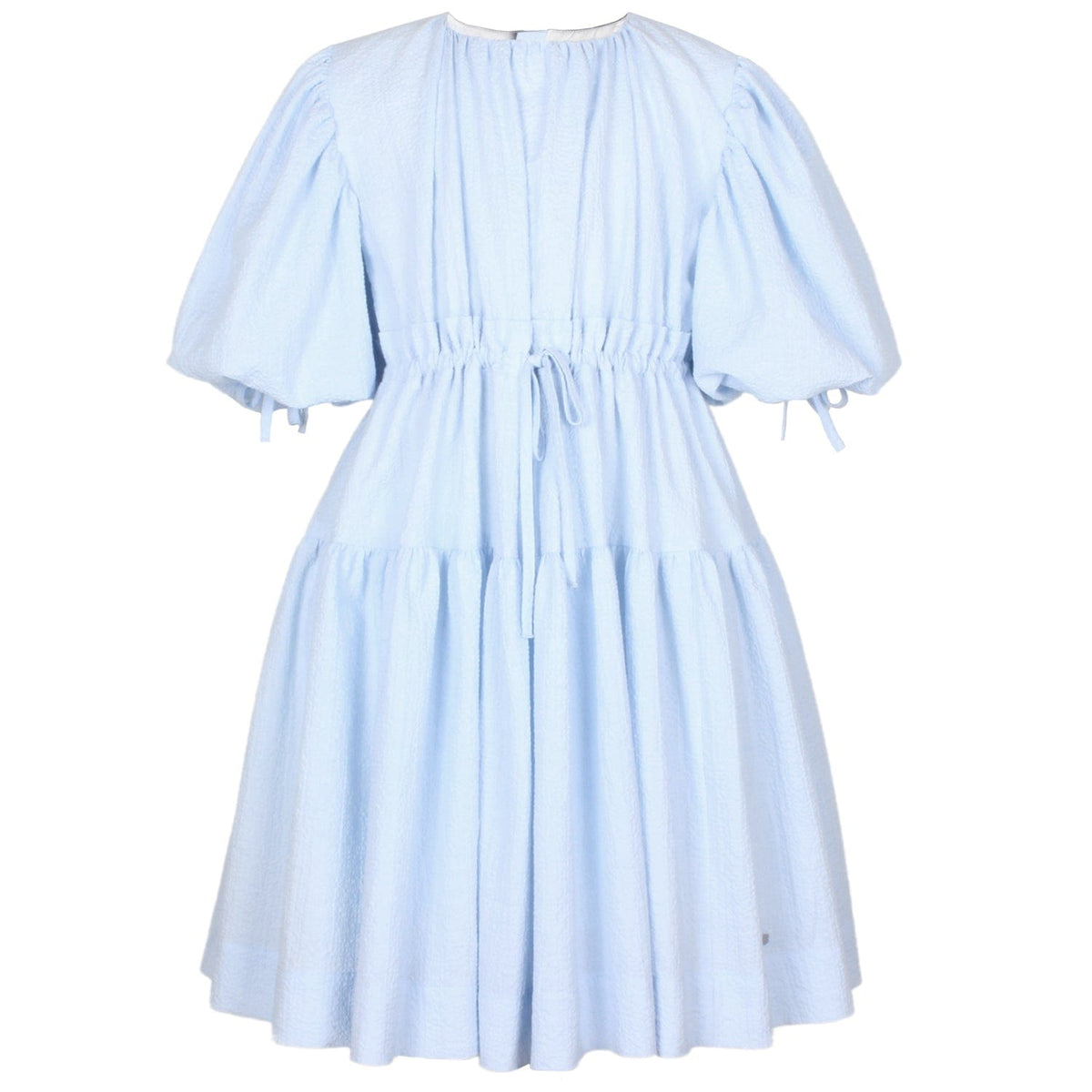 Jessie & James Girls Blue Texture Tired Dress