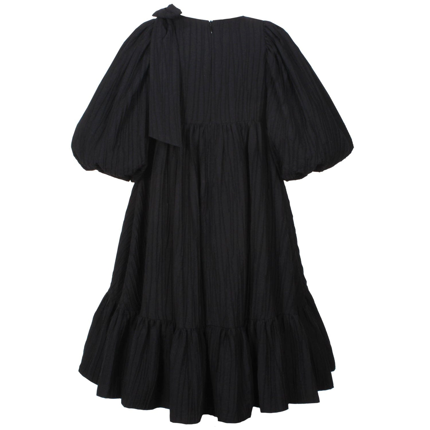 Jessie & James Girls Black Texture Jacquard Dress