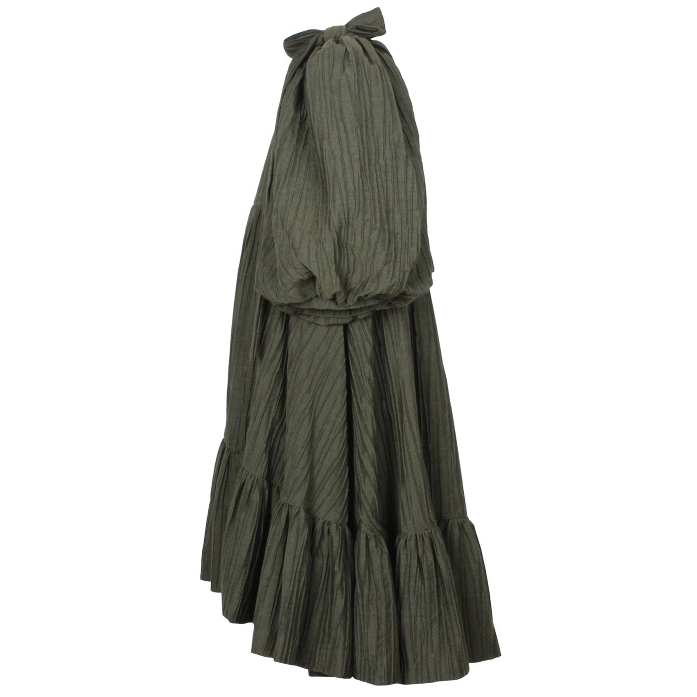 Jessie & James Girls Green Texture Jacquard Dress